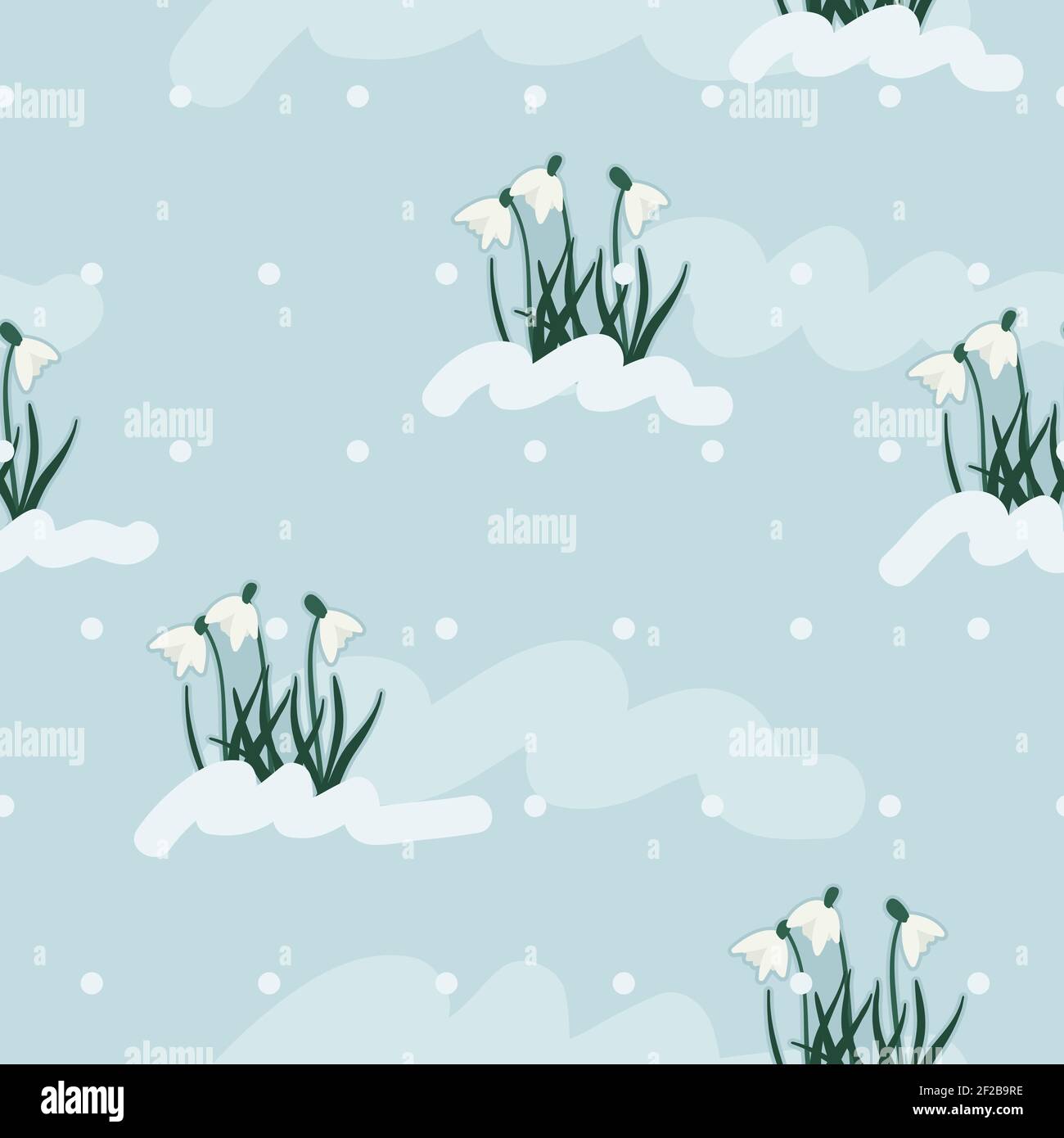 Snowdrops - vector background Stock Vector Image & Art - Alamy