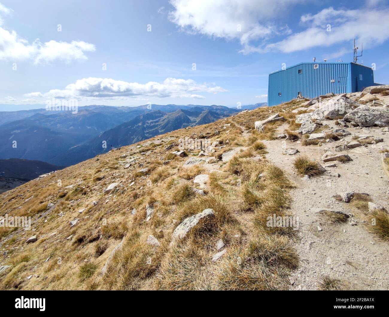 Amazing Landscape from Musala peak, Rila mountain, Bulgaria Stock Photo ...