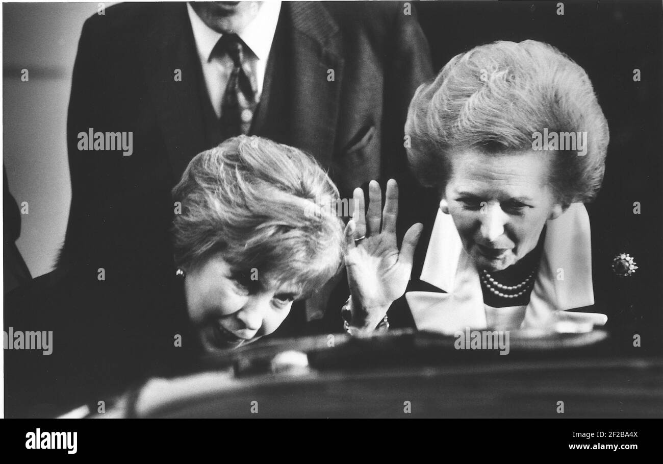 Margaret Thatcher with former Russian First Lady Raisa Gorbacheva Stock ...