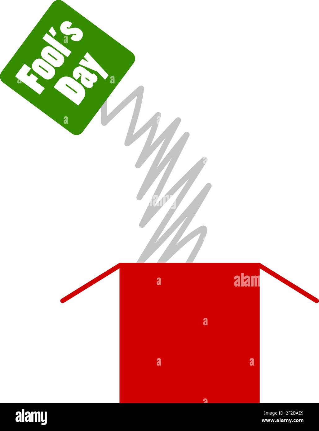 Cartoon fool day surprise box hi-res stock photography and images - Alamy