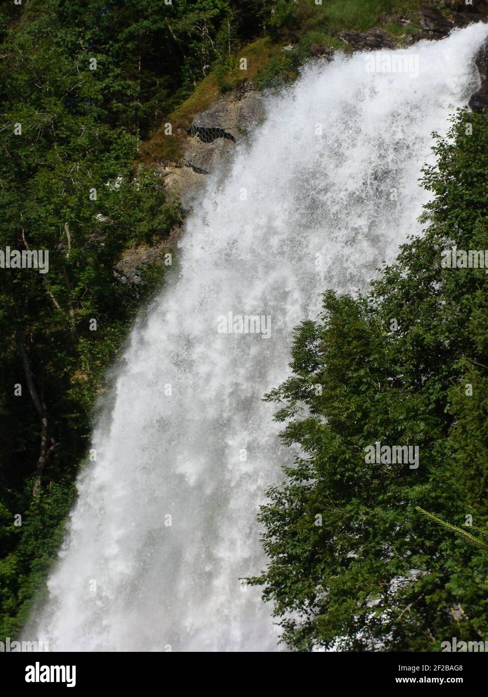A mesmerizing scenery of a waterfall Stock Photo - Alamy