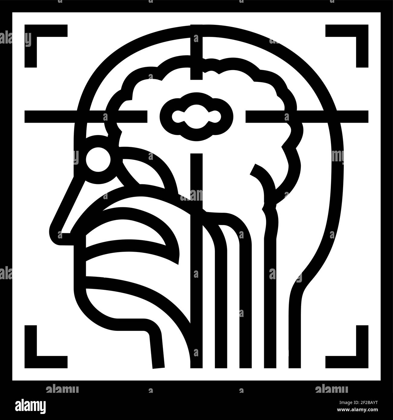 nuclear medicine radiology line icon vector illustration Stock Vector ...