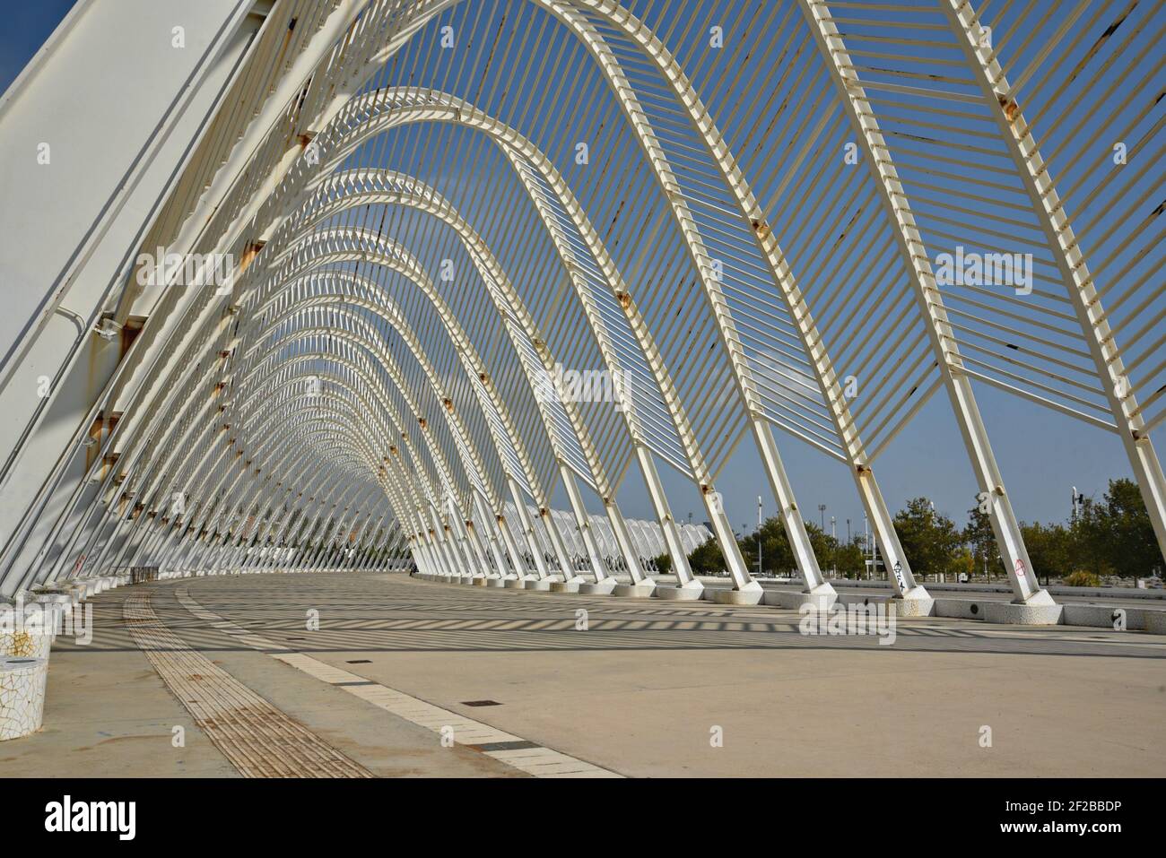 View of the Agora, part of the OAKA Olympic Park facilities in Athens ...