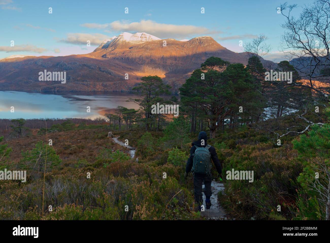 Hiking in Beinn Eighe national nature reserve, Wester Ross Stock Photo ...