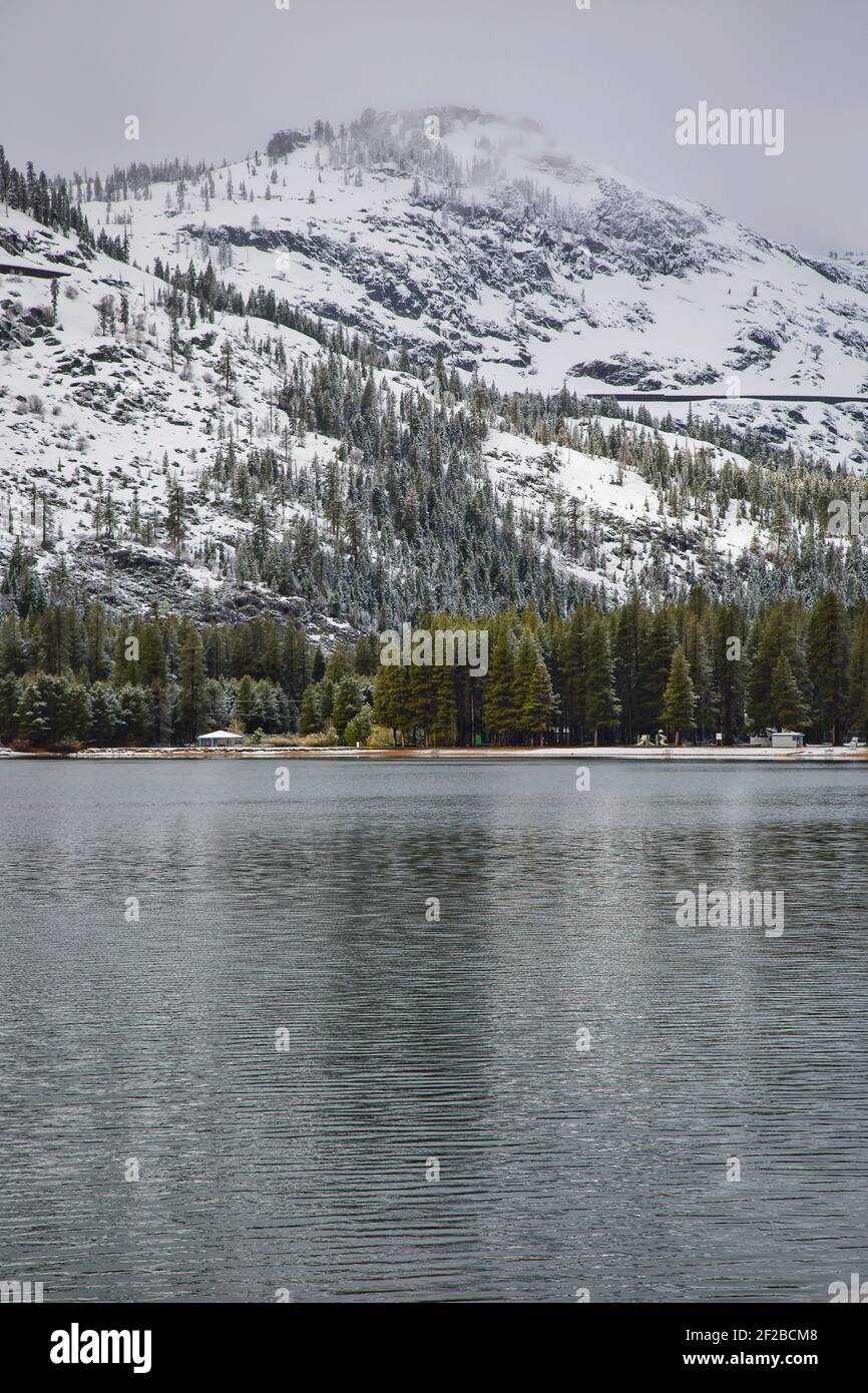 Mountain landscape, Lake Tahoe National Forest, California, USA Stock ...