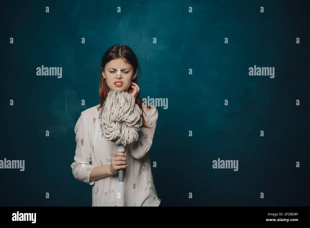 Pretty woman mop in hi-res stock photography and images - Alamy