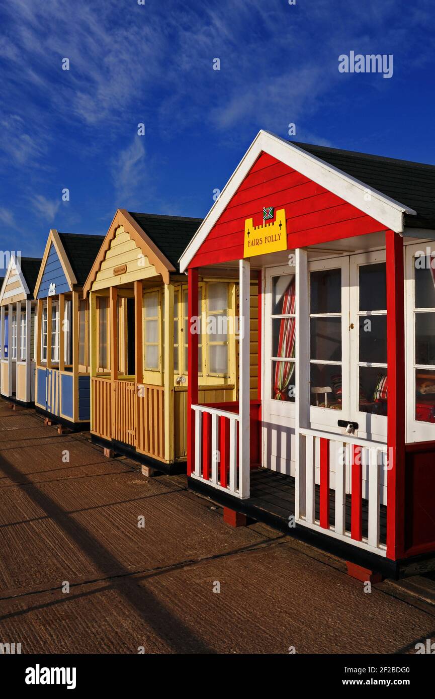 ‘Fairs Folly’, a bright red and white-painted holiday hideaway in a ...