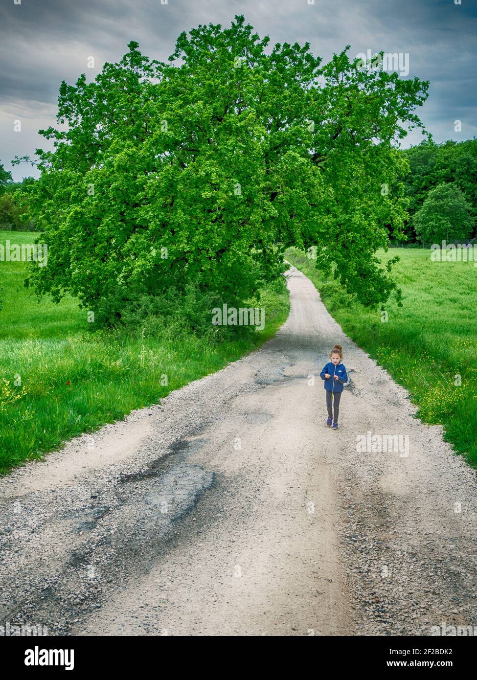 Girl country road walking hi-res stock photography and images - Alamy