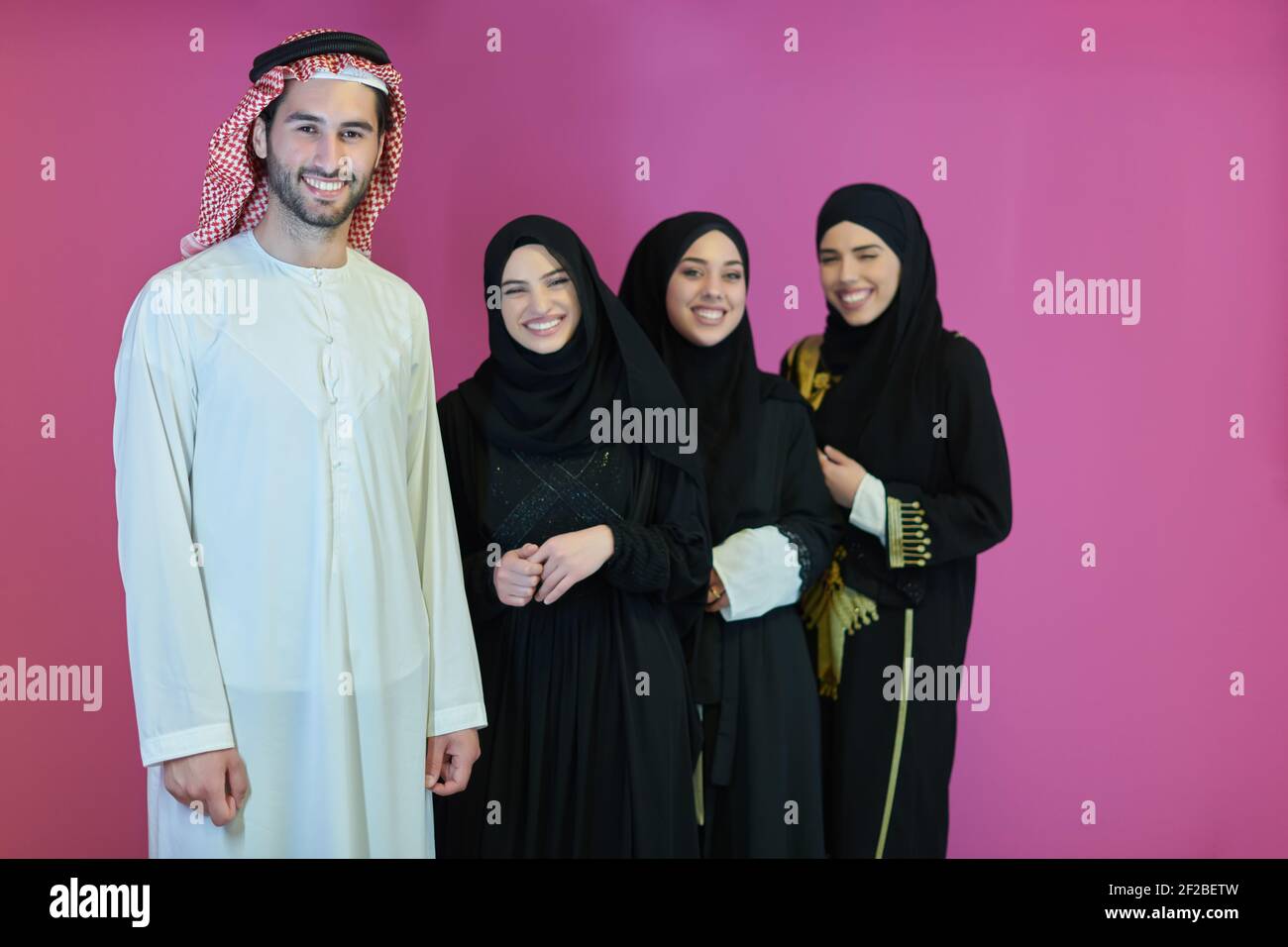 Portrait of young muslim people in traditional clothes Stock Photo - Alamy