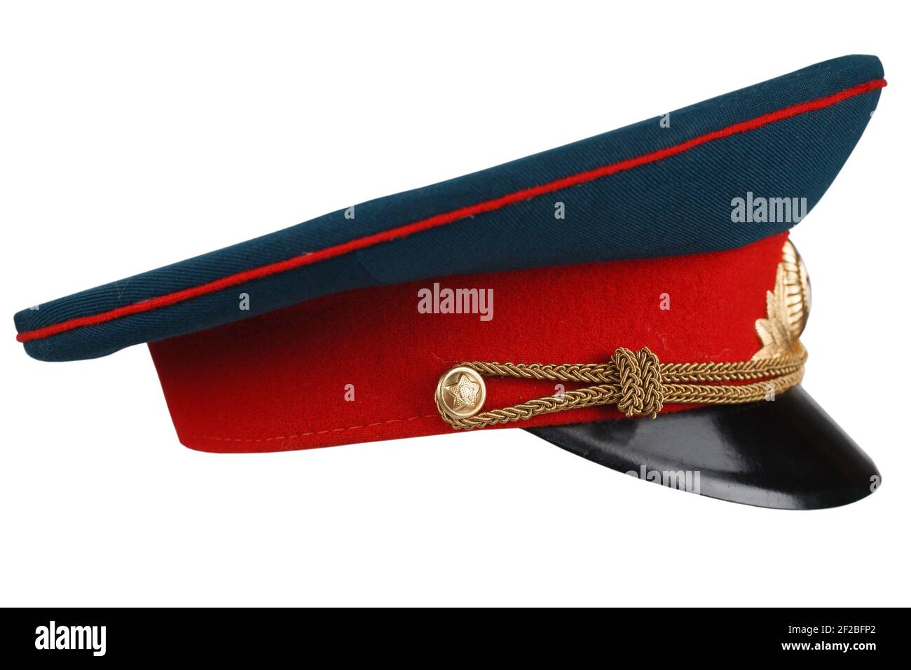 Soviet Army officer forage cap isolated on white background Stock Photo ...