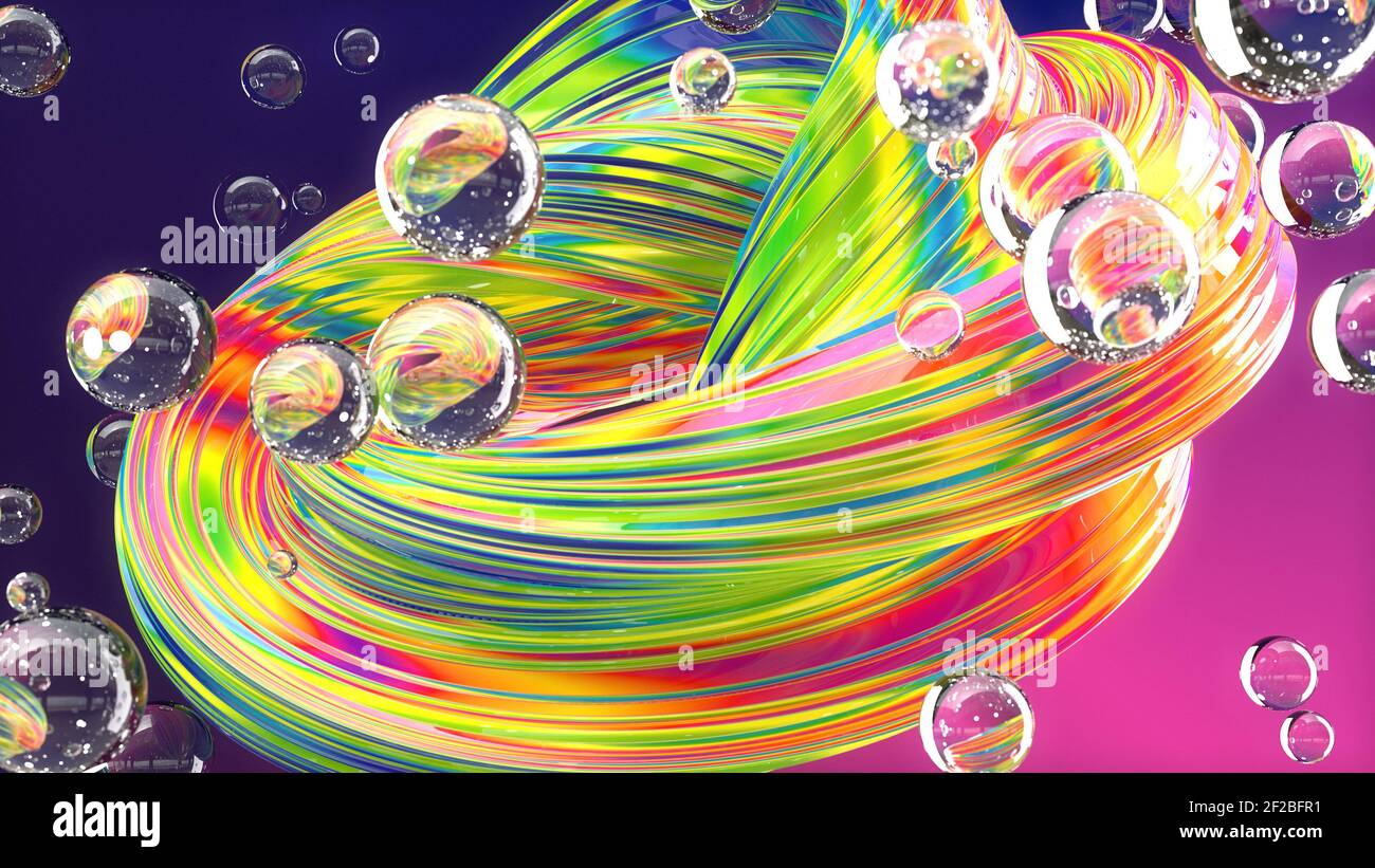 Colorful 3D abstract digital background Stock Photo - Alamy