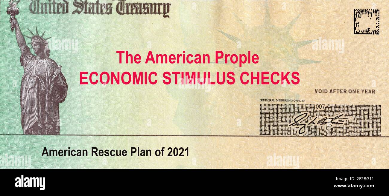 American Rescue Plan Financial stimulus bill USA on Global pandemic ...