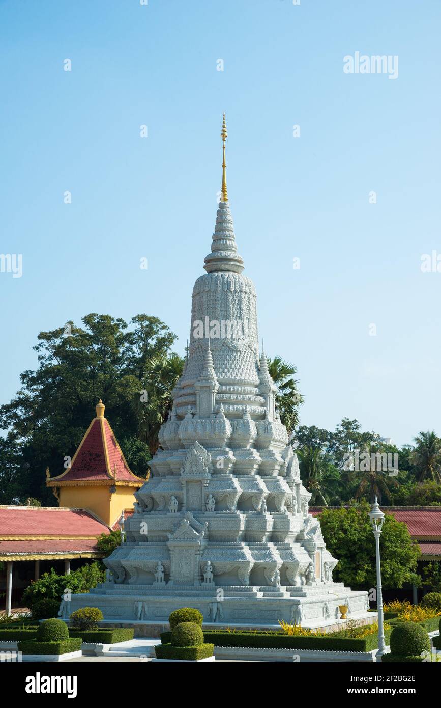 The Silver Pagoda, Phnom Penh, Cambodia, Asia Stock Photo - Alamy