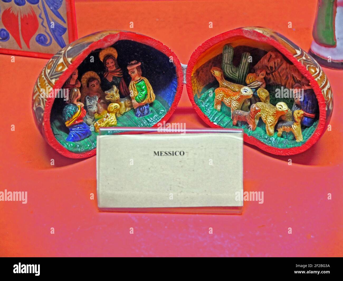 Handmade nativity scene from Mexico Stock Photo - Alamy