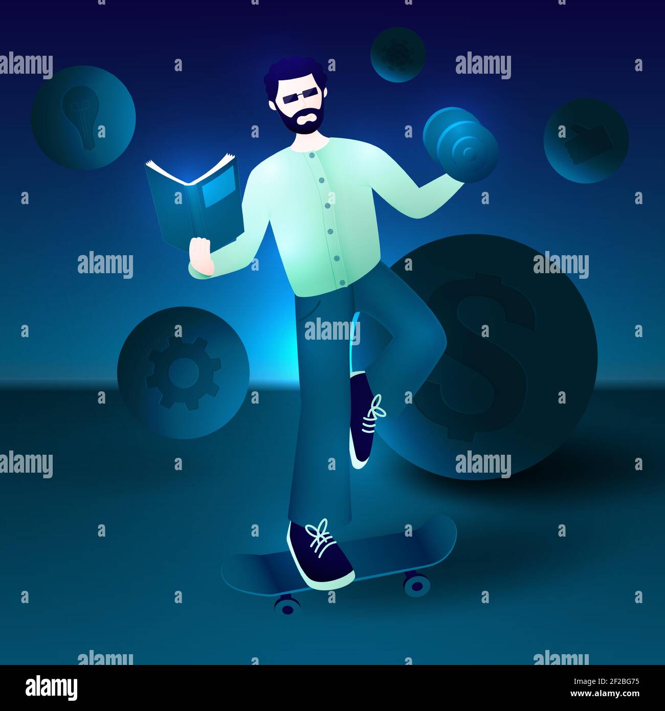 Worker zen Stock Vector Images - Alamy