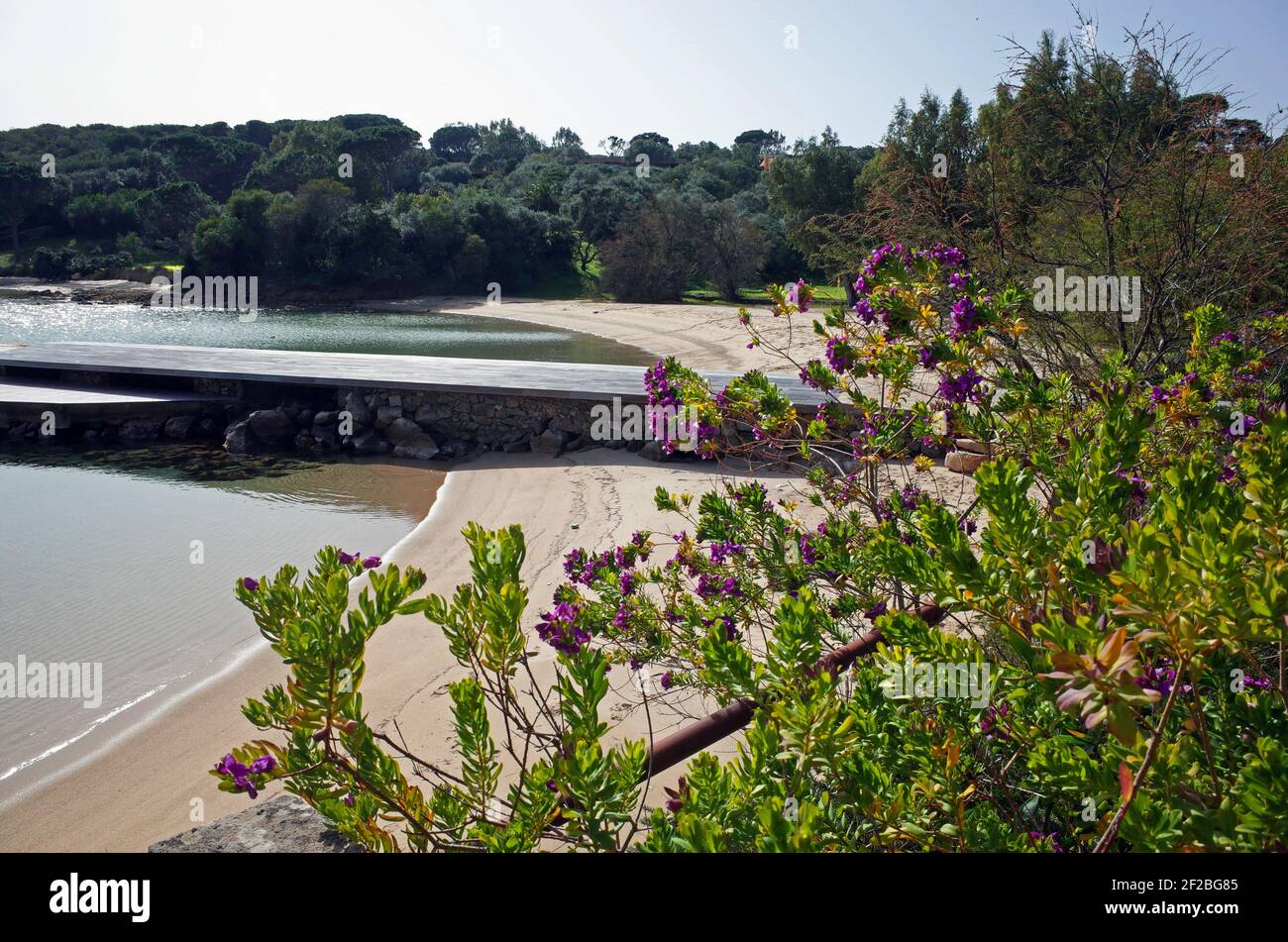 Palau, Sardinia, Italy. Cala Capra beach in winter Stock Photo - Alamy