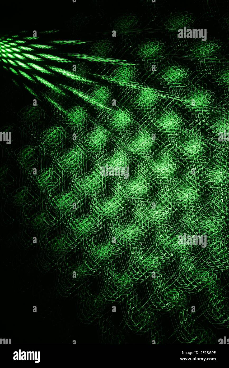 Abstract green digital background made with light brush Stock Photo - Alamy