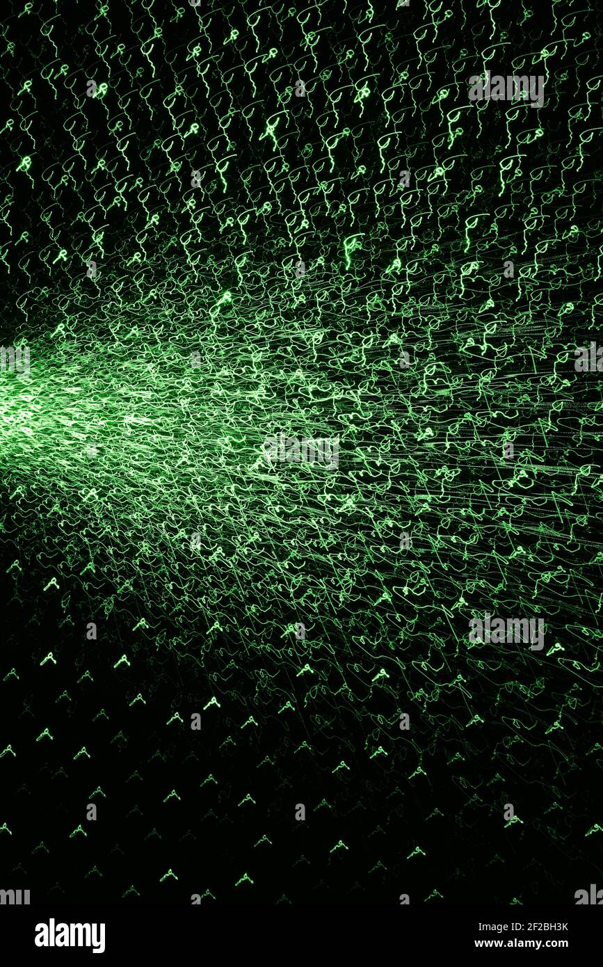 Abstract green digital background made with light brush Stock Photo - Alamy