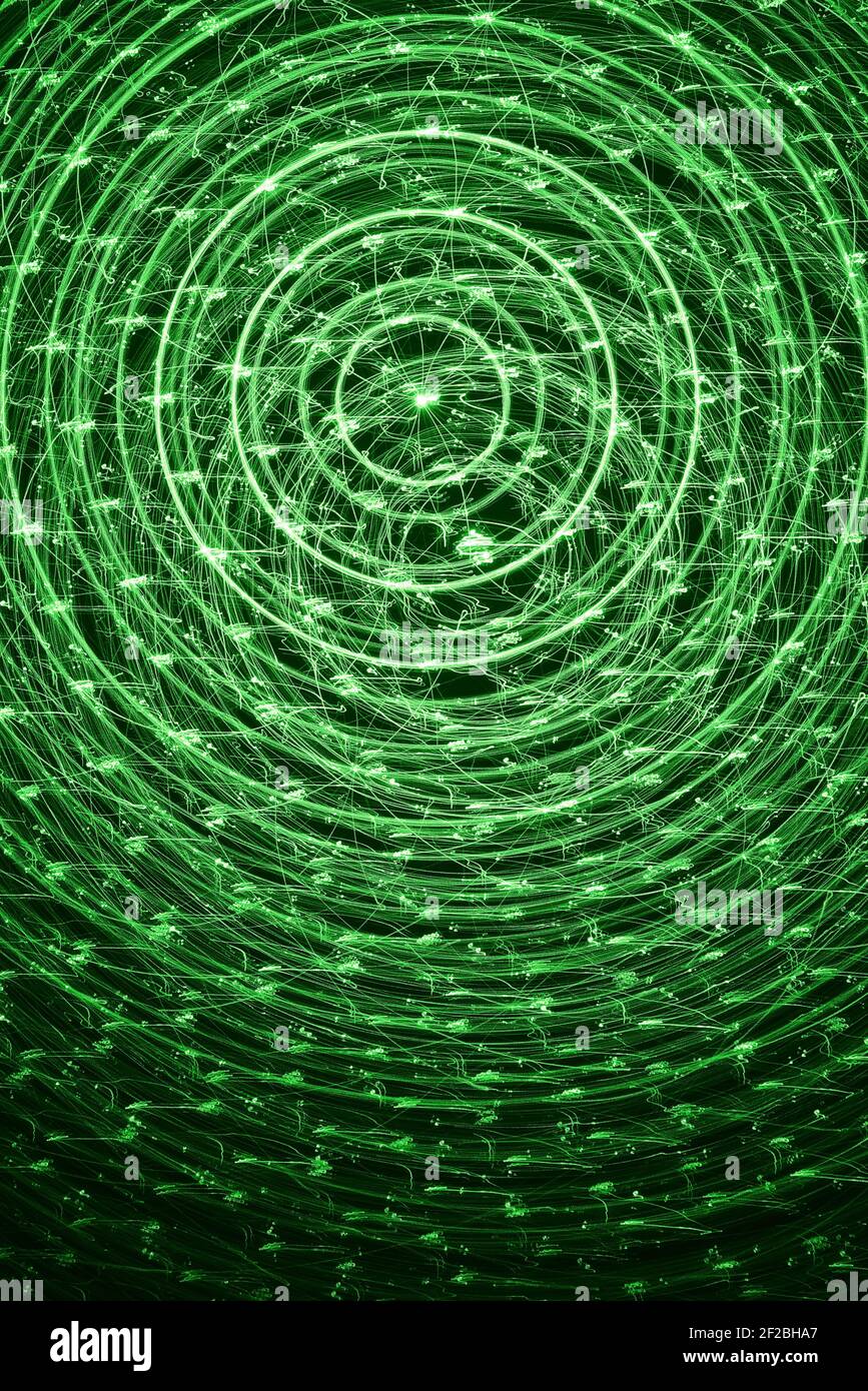 Abstract green digital background made with light brush Stock Photo - Alamy