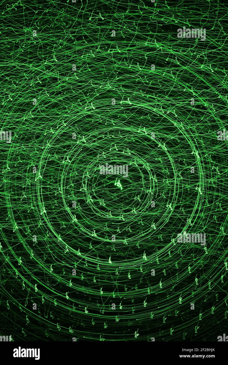 Abstract green digital background made with light brush Stock Photo - Alamy