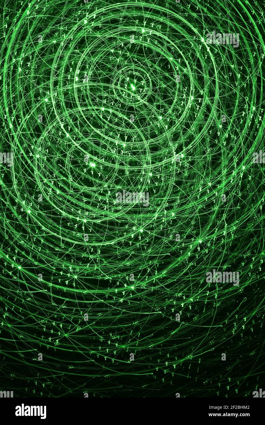 Abstract green digital background made with light brush Stock Photo - Alamy