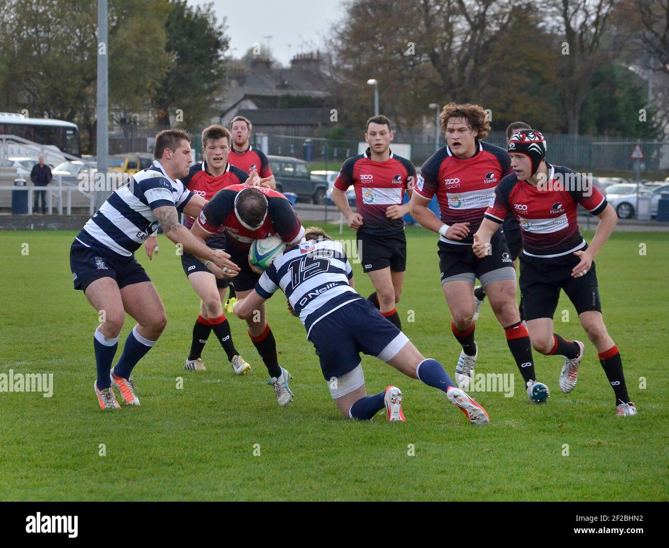 Glasgow, Scotland, UK. 1st November 2014: A rugby match against Glasgow ...
