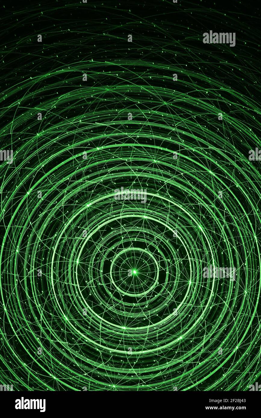 Abstract green digital background made with light brush Stock Photo - Alamy
