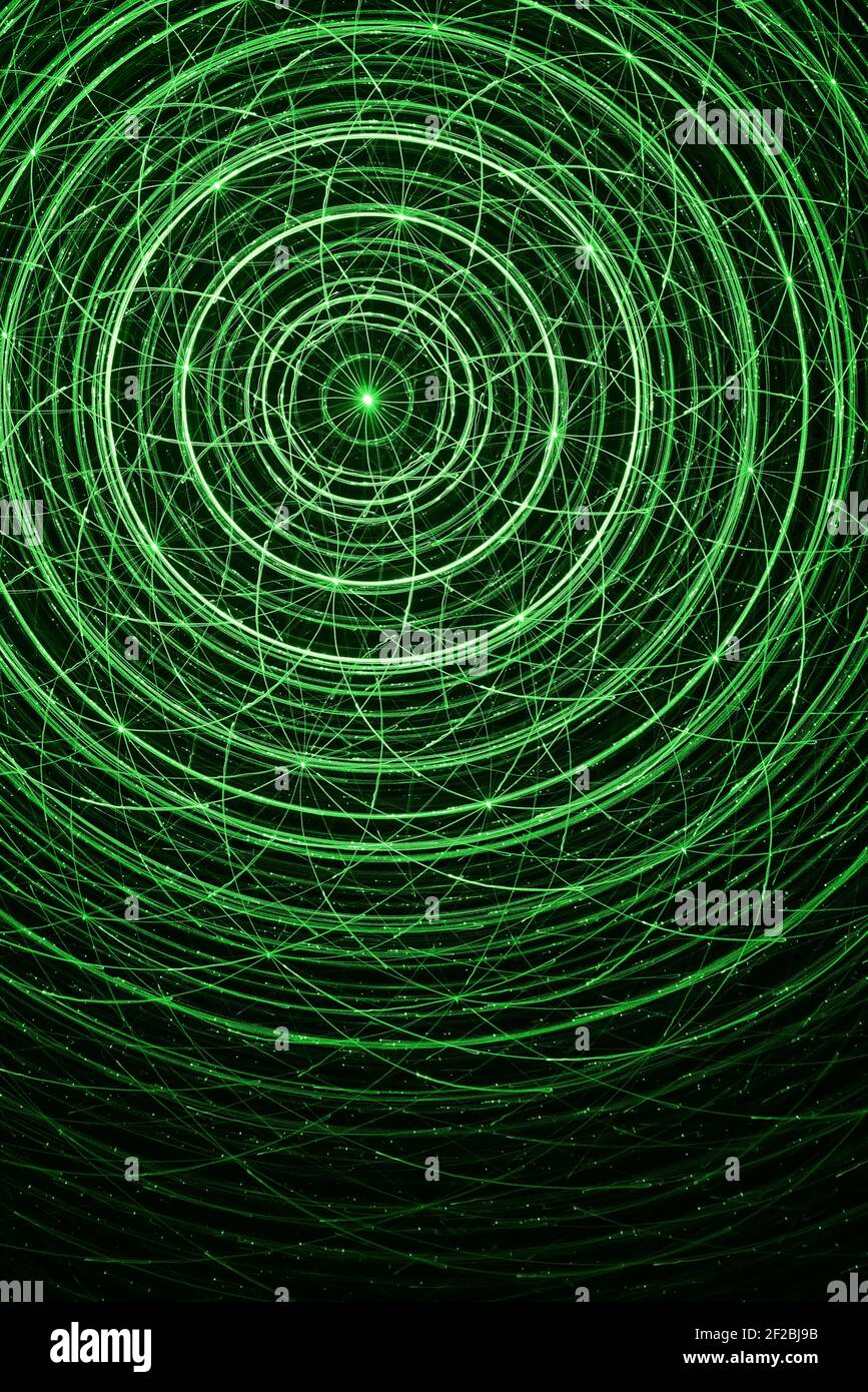 Abstract green digital background made with light brush Stock Photo - Alamy