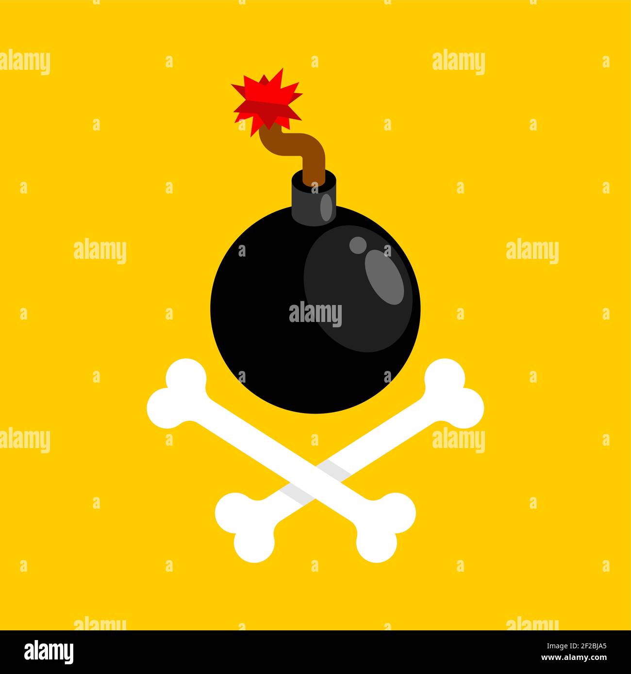 Bones bomb Stock Vector Images - Alamy