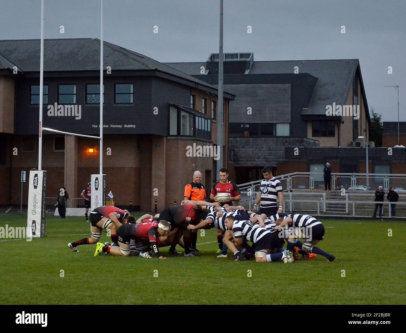 Glasgow, Scotland, UK. 1st November 2014: A rugby match against Glasgow ...