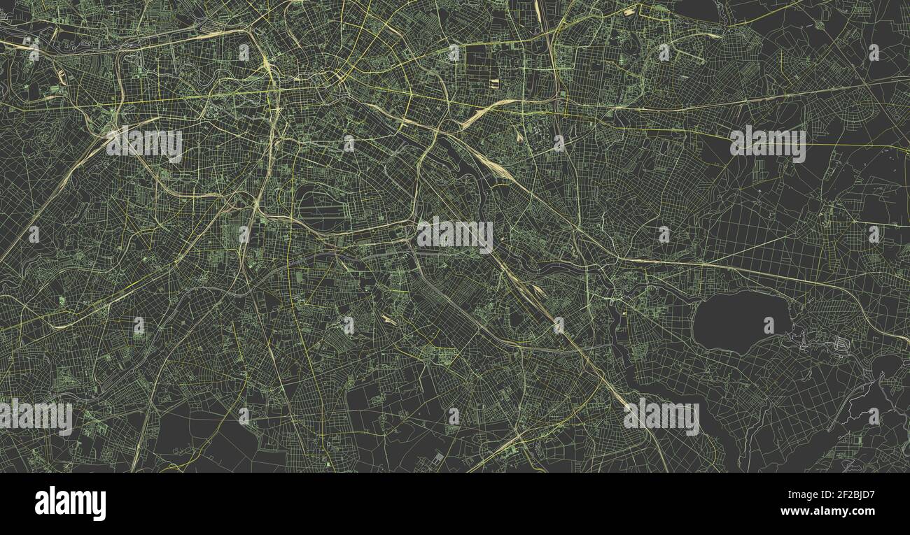 Berlin district map hi-res stock photography and images - Alamy
