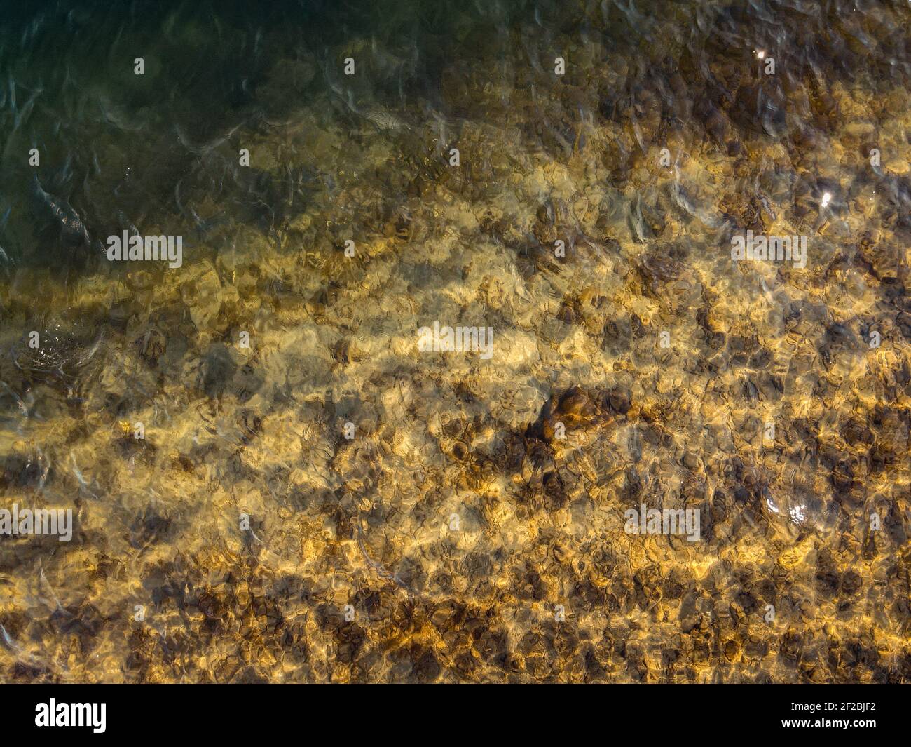 A beautiful view of the peaceful sea under the sunlight Stock Photo - Alamy