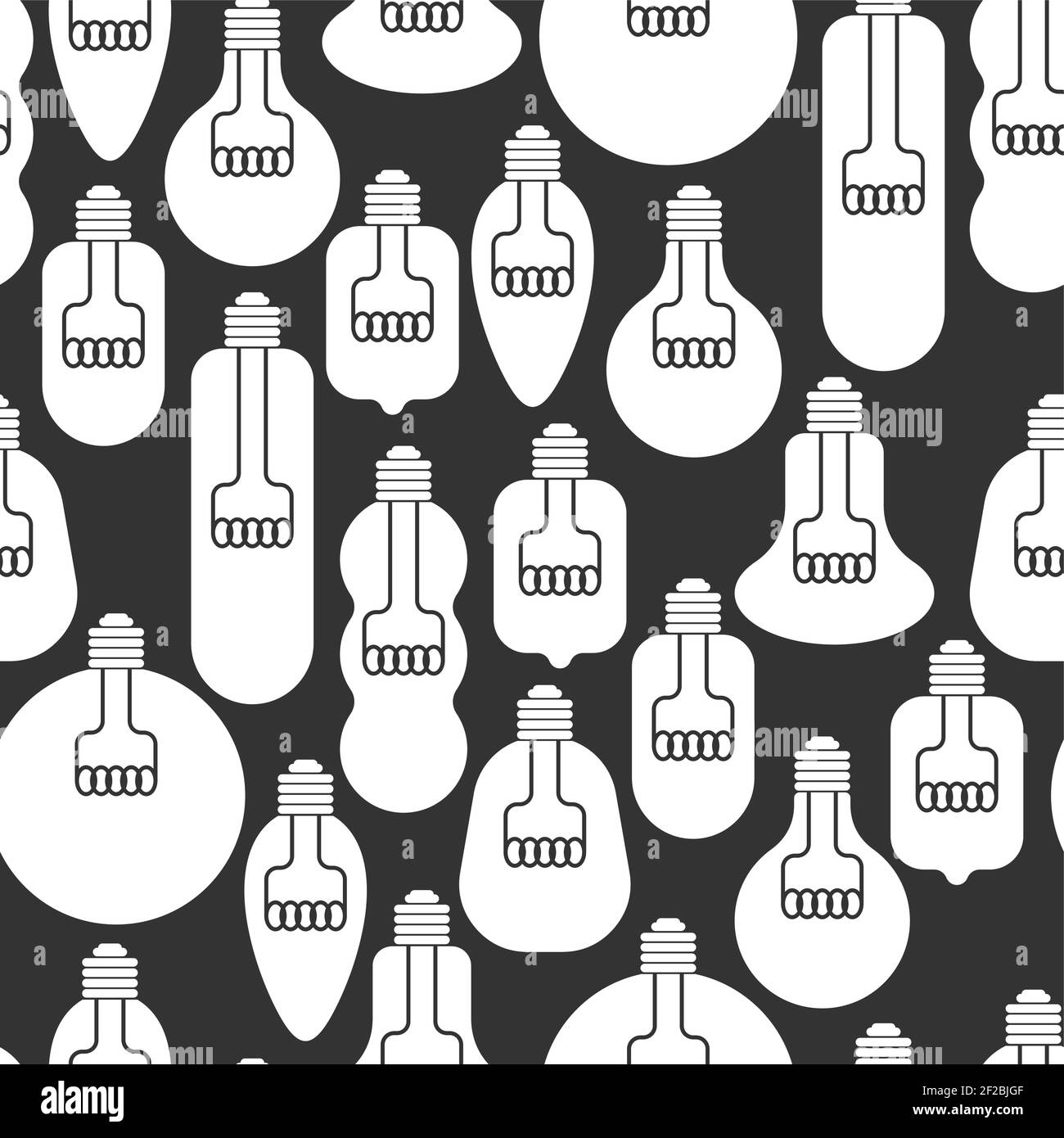 Light bulb pattern seamless. background Retro lightbulb. vector ...