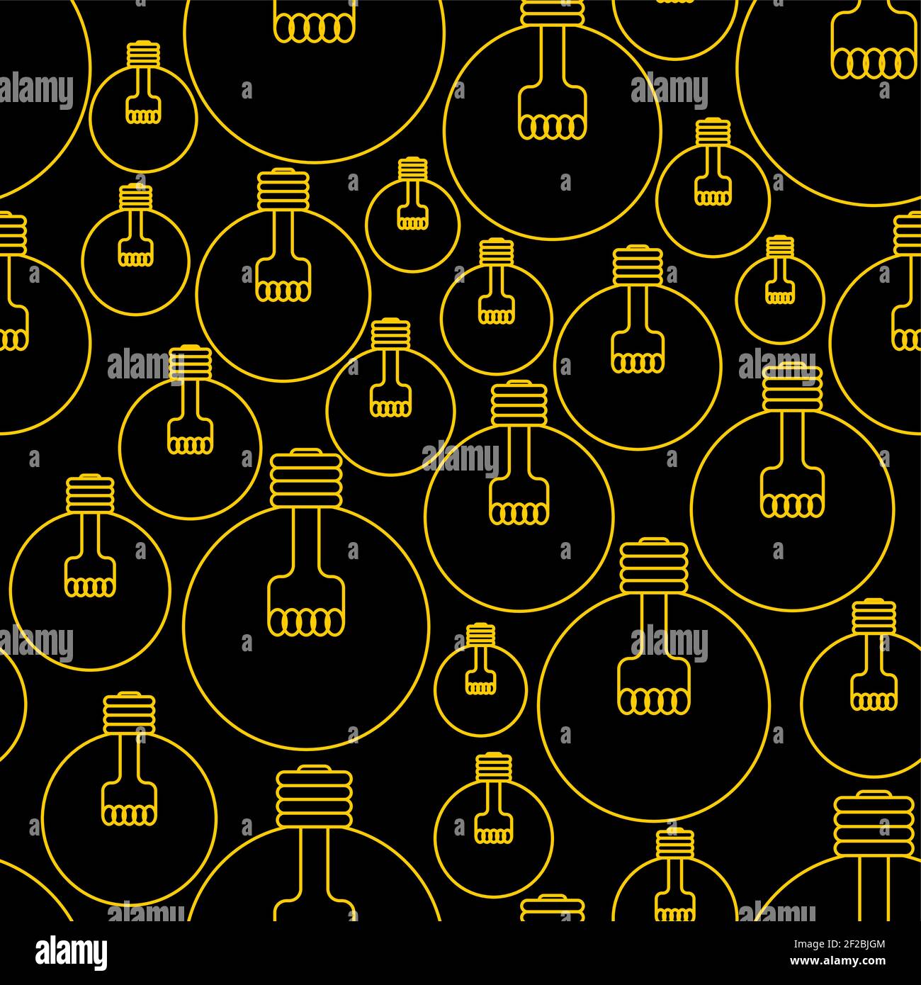 Light bulb pattern seamless. background Retro lightbulb. vector ...