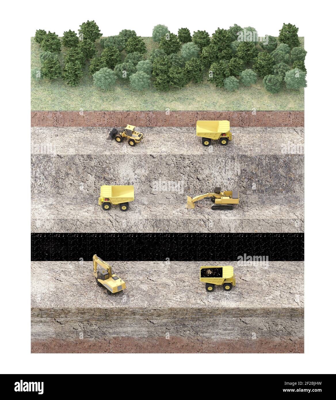 Ground level cross section hi-res stock photography and images - Alamy