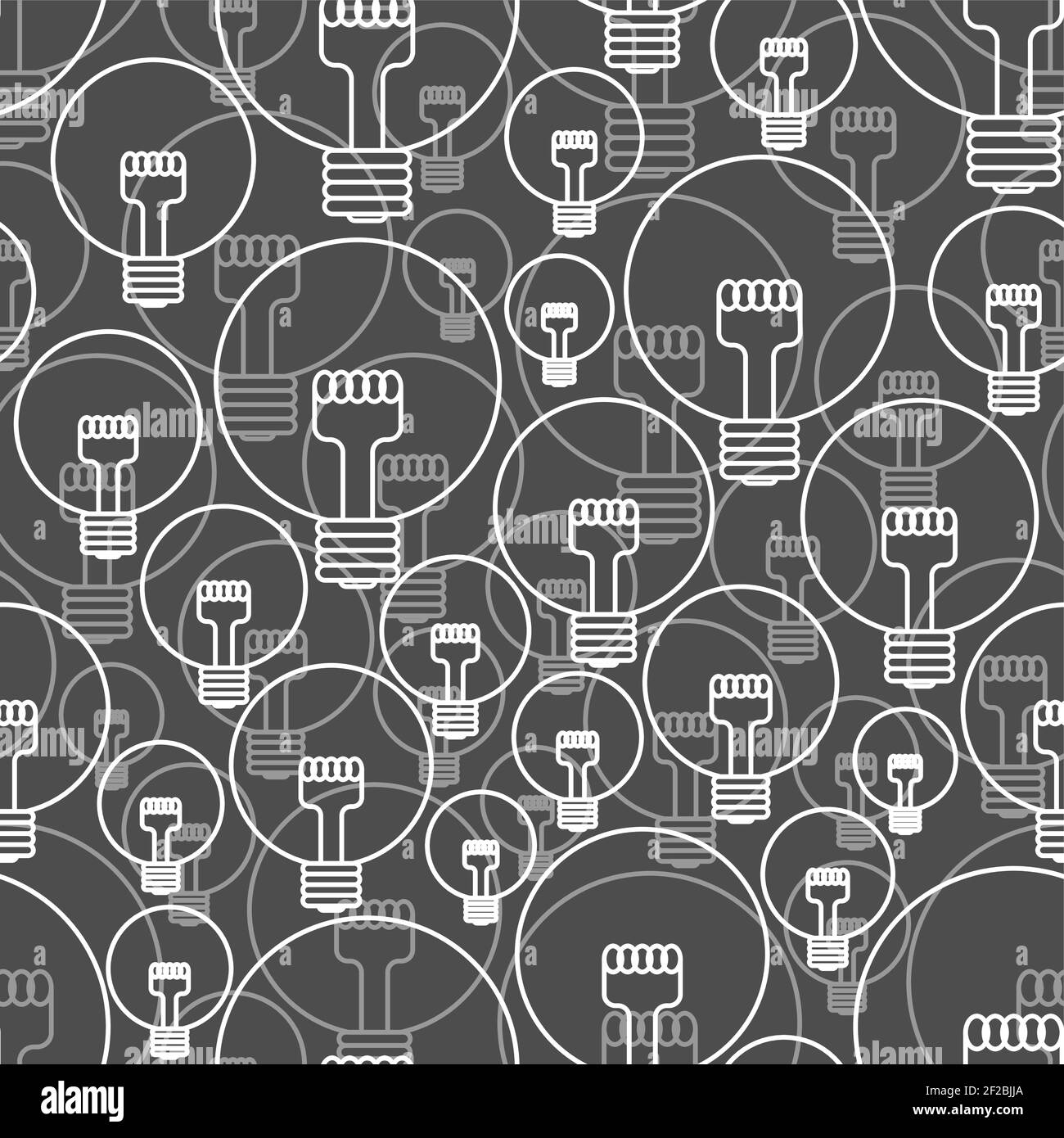 Light bulb pattern seamless. background Retro lightbulb. vector ...