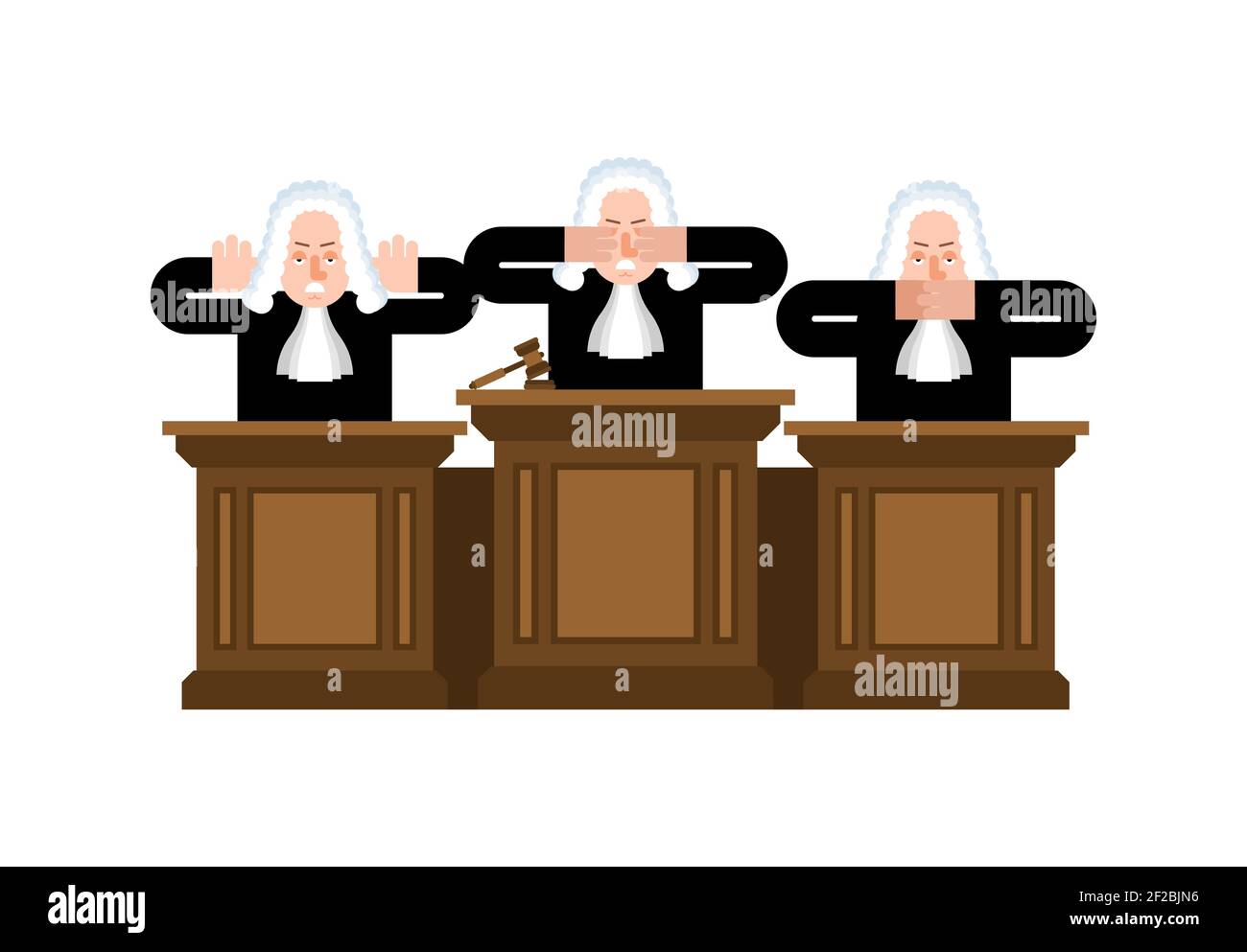 Three judges: blind judge, deaf judge and dumb judge. bribery justice ...