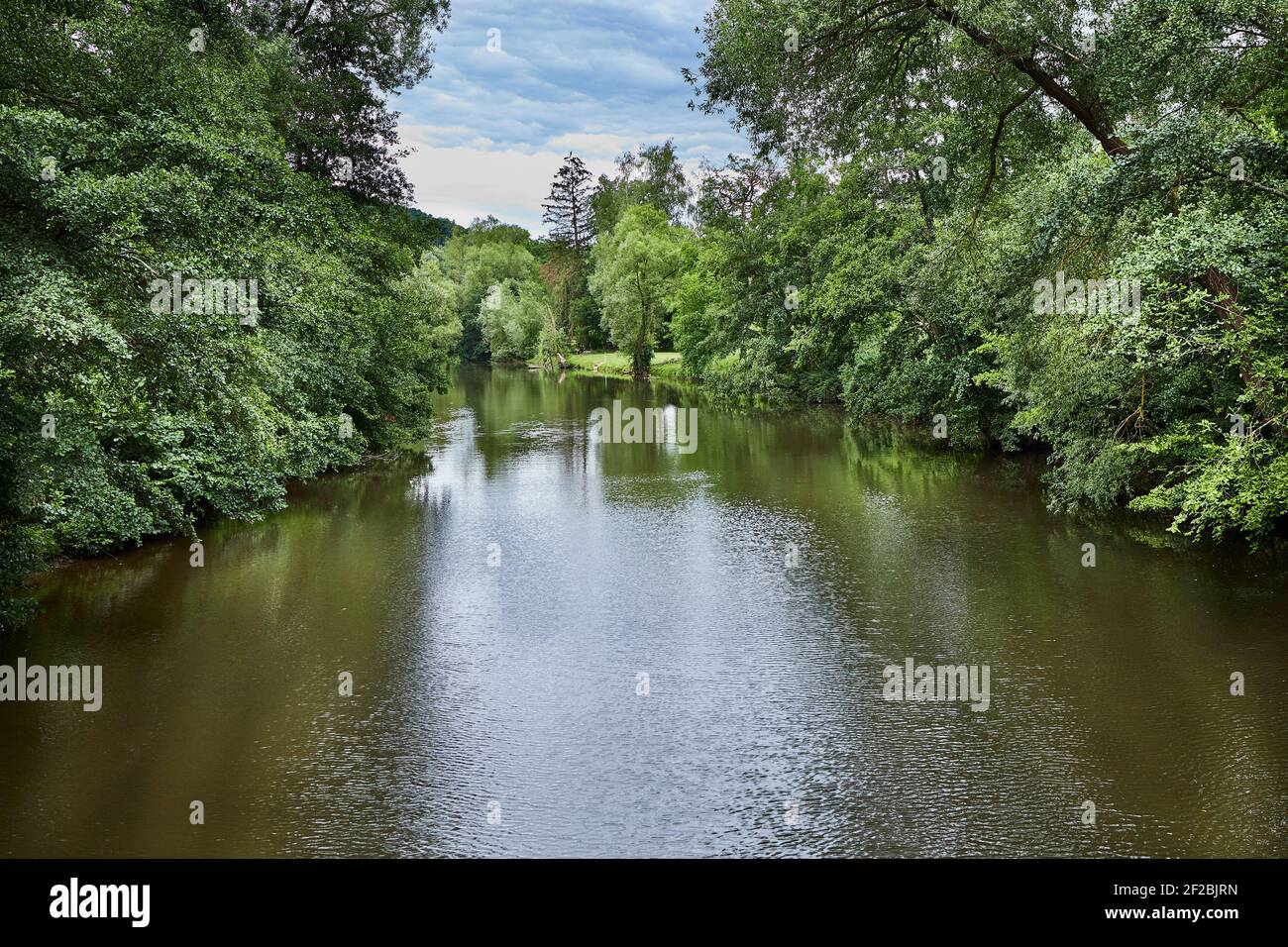 beautiful river landscape Stock Photo - Alamy