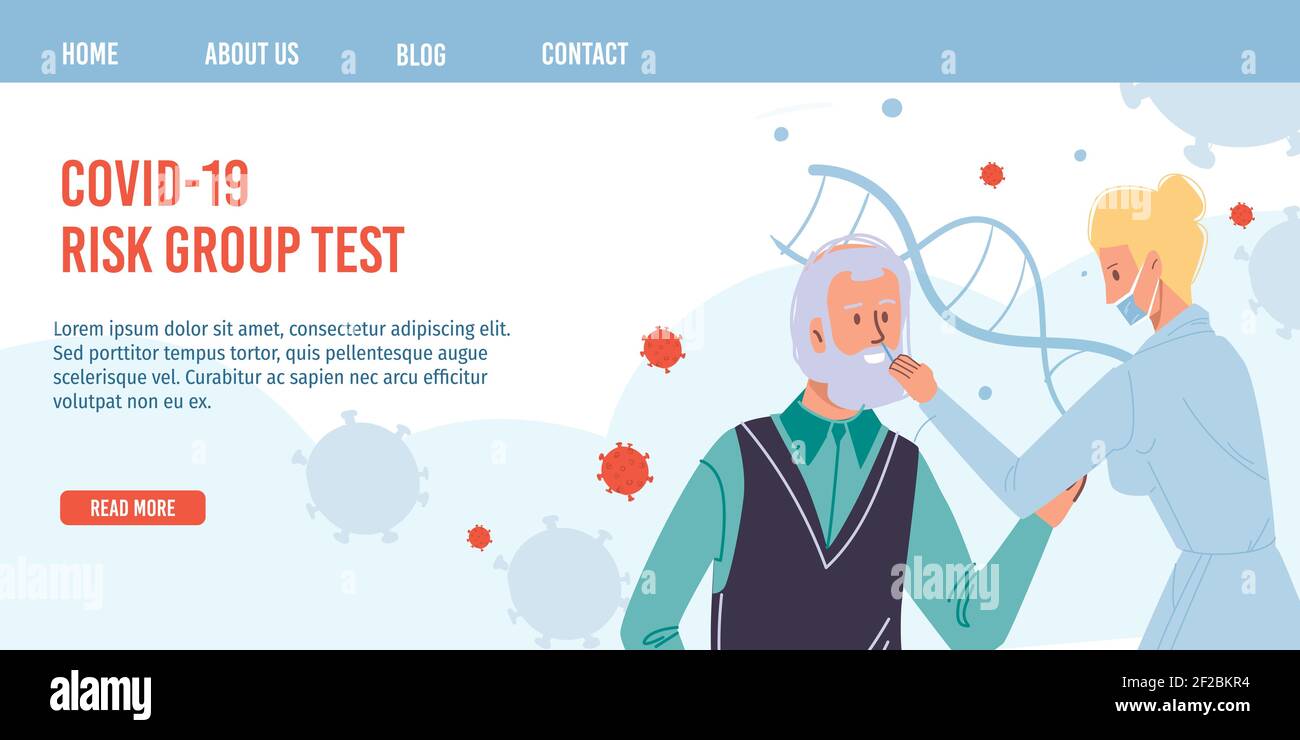 Flat cartoon patient doctor characters,PCR test,coronavirus prevention ...