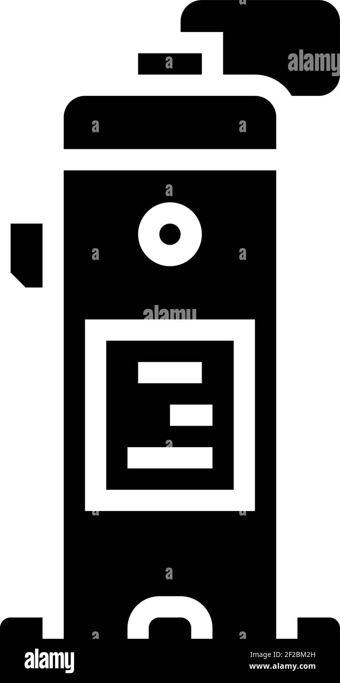 industrial air compressor glyph icon vector illustration Stock Vector ...