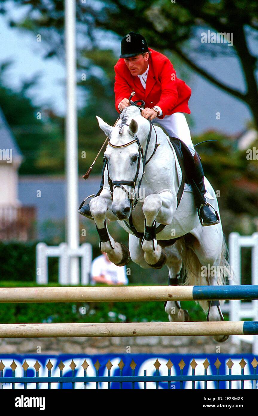 CSIO La Baule, May 1998, Jos Lansink (NED) riding Nissan Carthago Z ...