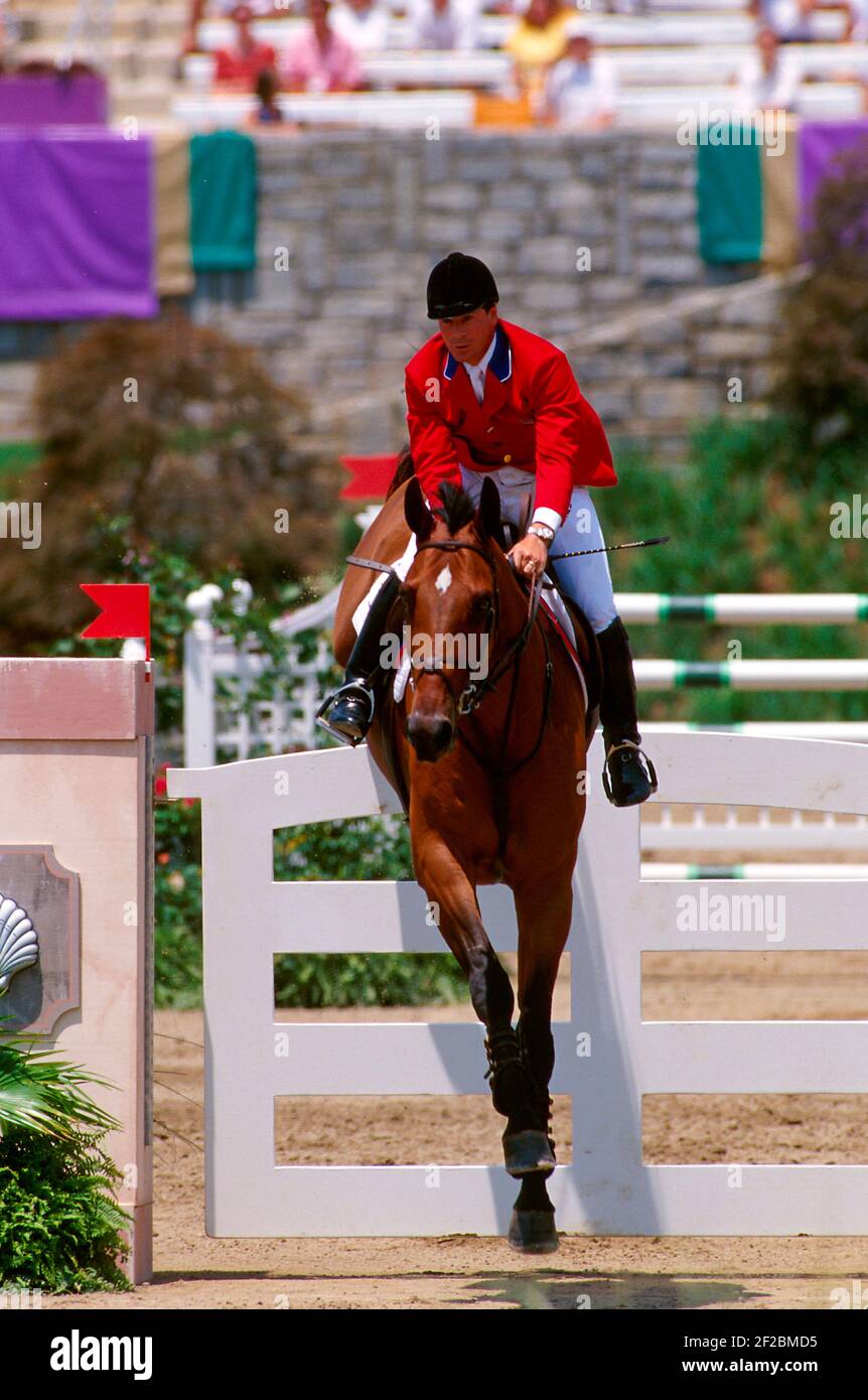 The Olympic Games, Atlanta 1996, Peter Leone (USA) riding Legato Stock ...