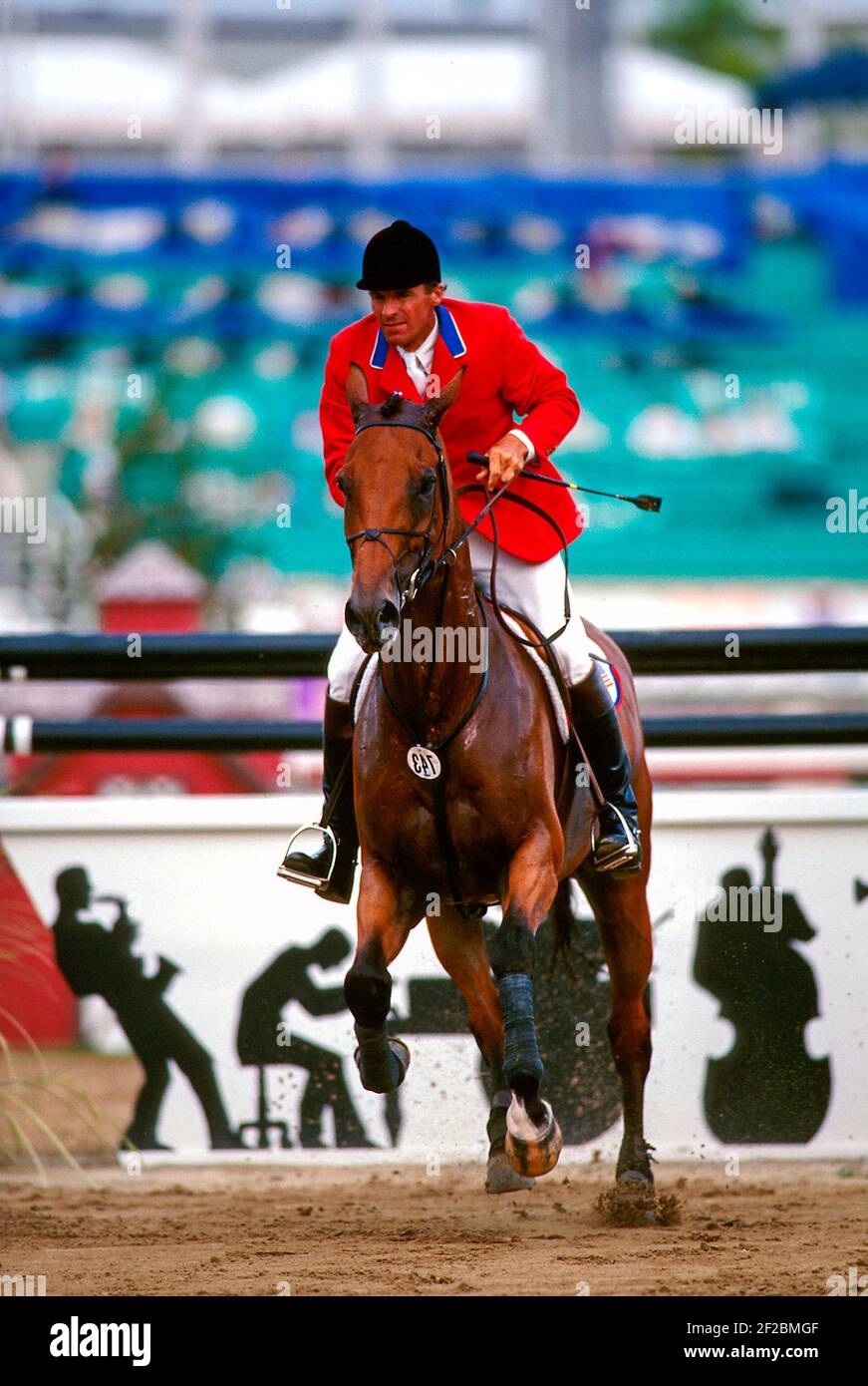 The Olympic Games, Atlanta 1996, Michael Matz (USA) riding Rhum Stock ...