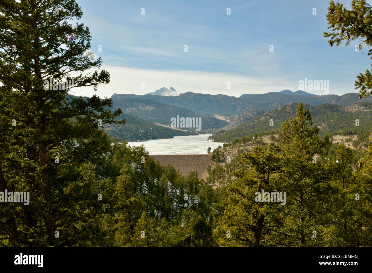 Views of Longs Peak and Twin Sisters, in the Rocky Mountain National ...