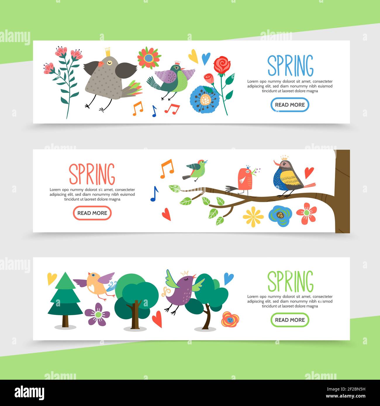 Music notes with birds hi-res stock photography and images - Alamy