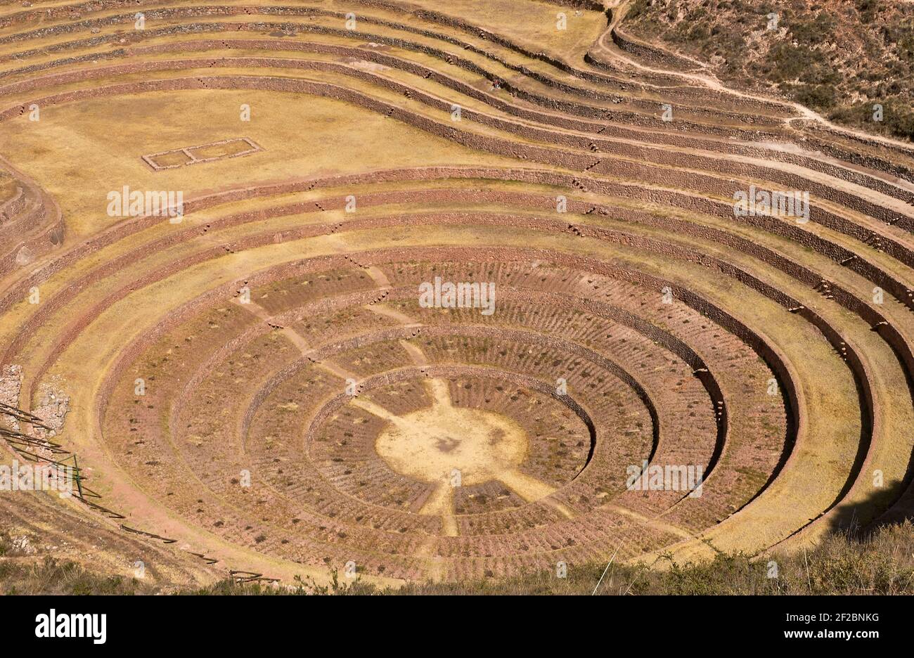 Agricultural Inca Terraces at Moray, probably a agricultural experiment ...