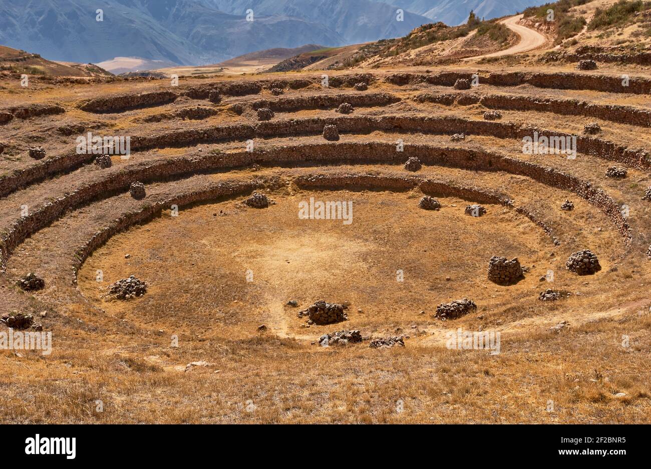 Agricultural Inca Terraces at Moray, probably a agricultural experiment ...