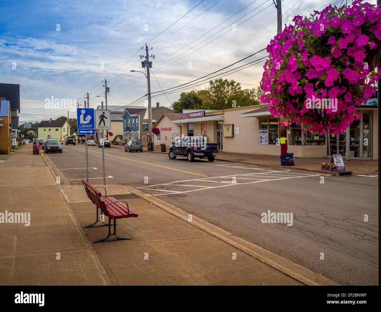 The scenic main street in Parrsboro Nova Scotia Stock Photo - Alamy