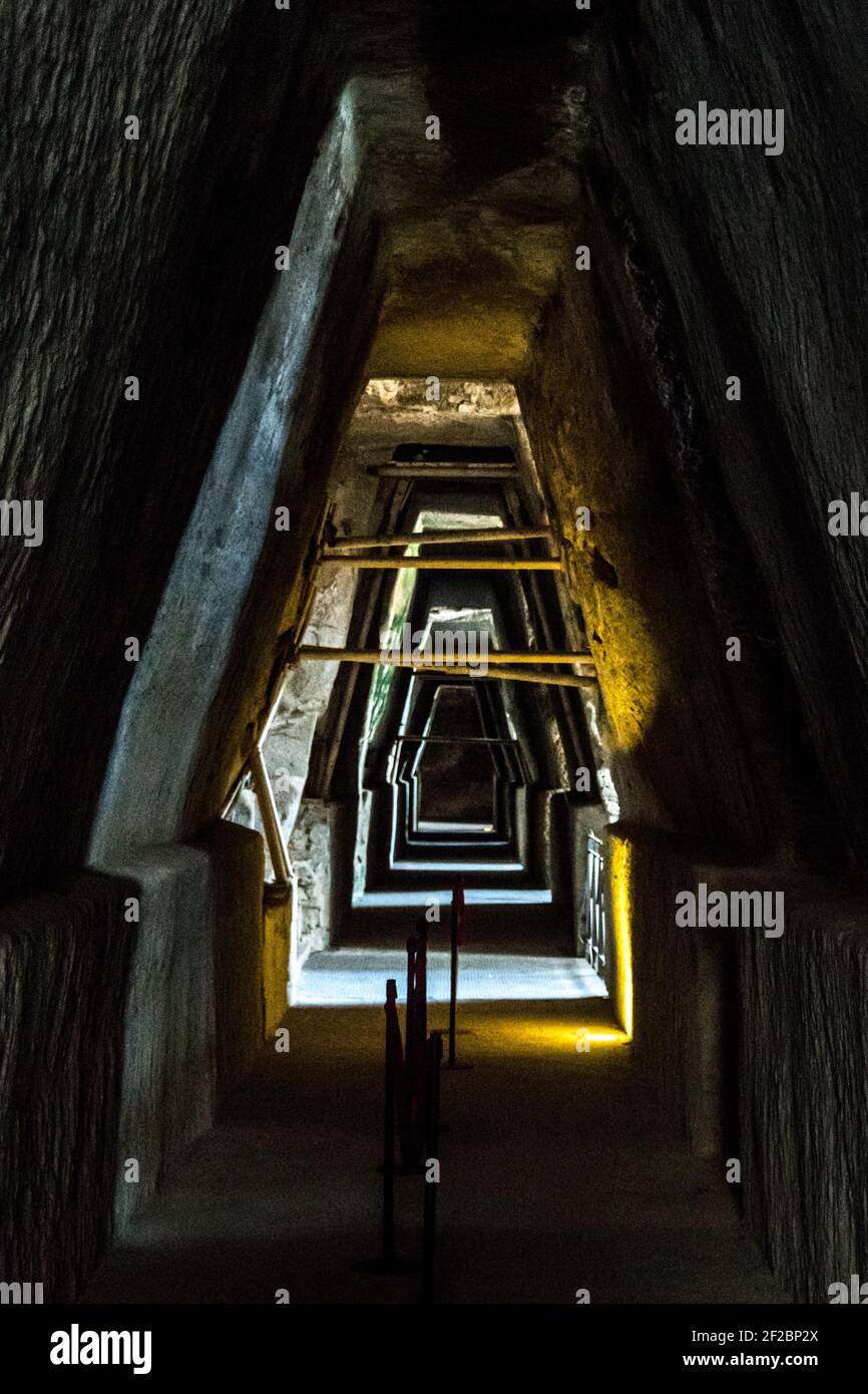 Bacoli, Naples. Aug 1 2020. The entrance to the famous cave of the ...