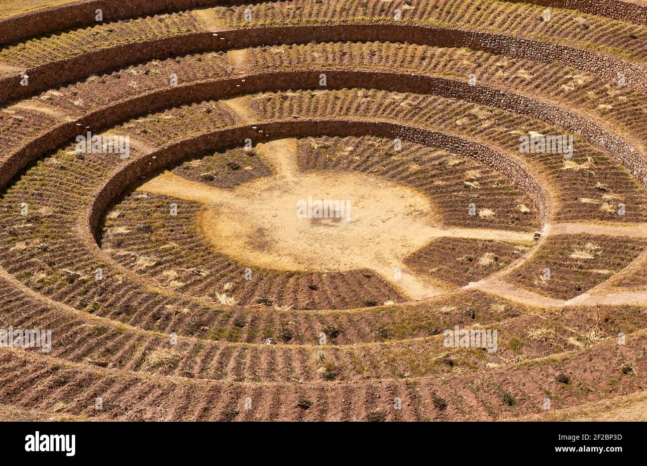 Agricultural Inca Terraces at Moray, probably a agricultural experiment ...